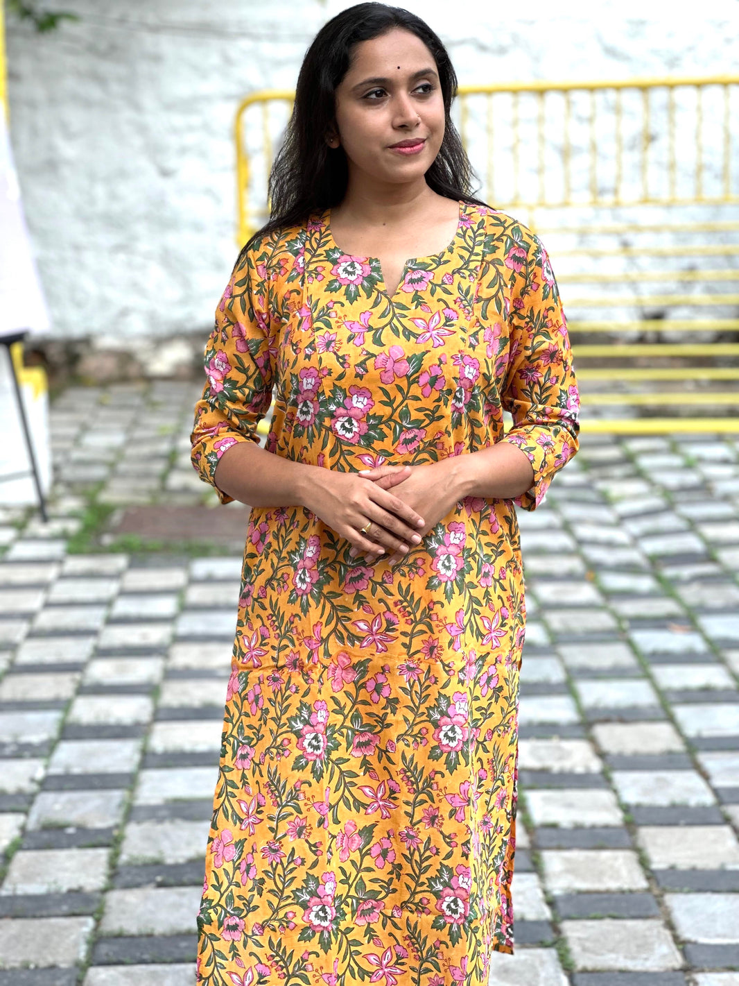 Jaipur Hand Block Printed Cotton Kurtis by Southloom – Southloom.com ...
