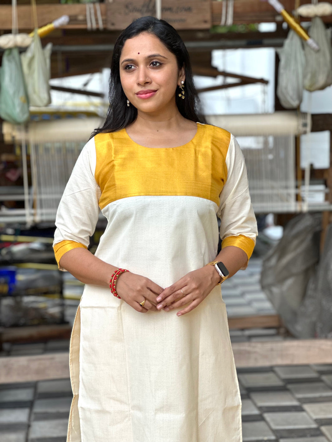Jaipur Hand Block Printed Cotton Kurtis by Southloom – Southloom.com ...