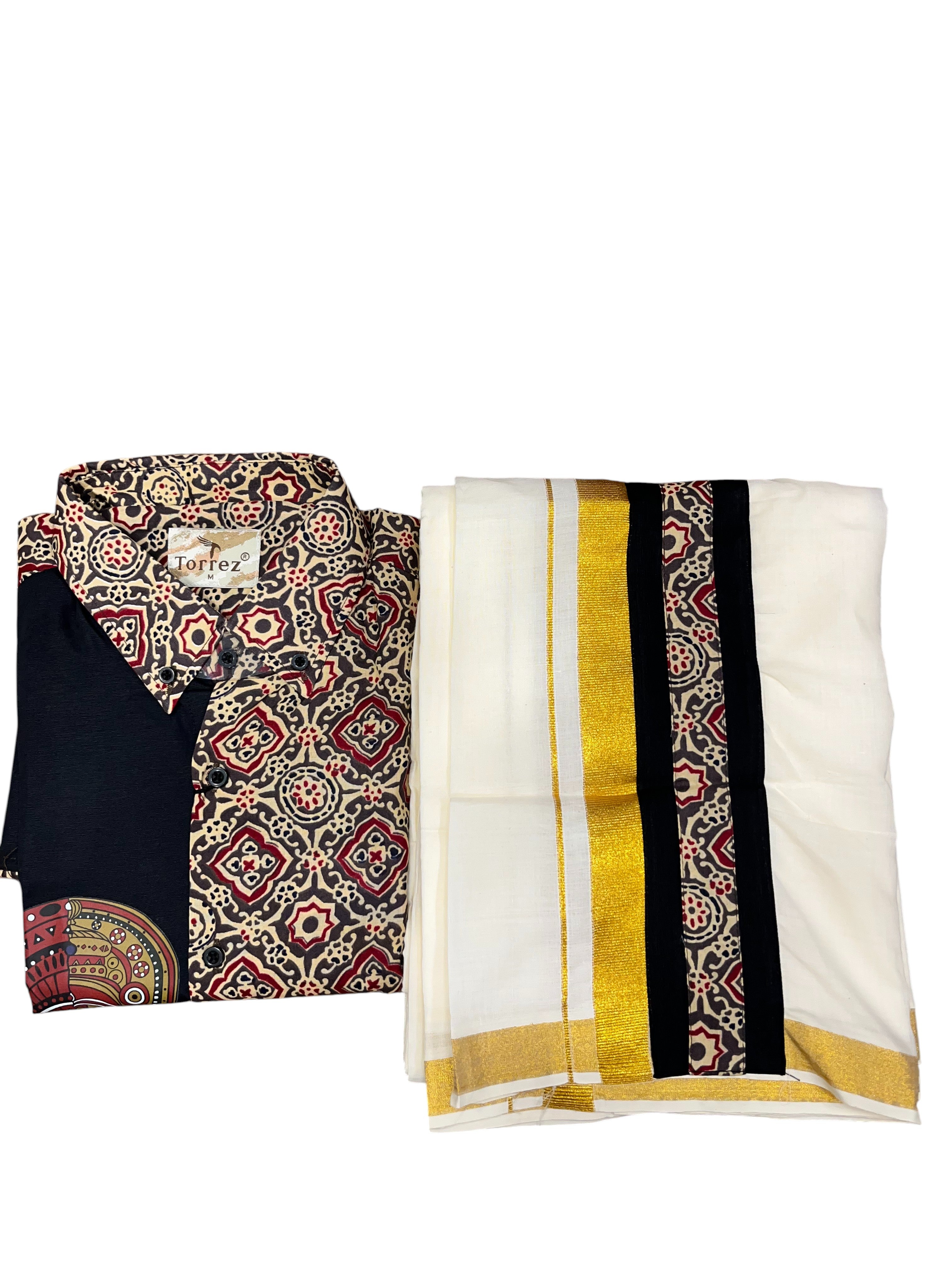 Southloom Stylish & Classy Budget Combo Shirt + Mundu for Men ...