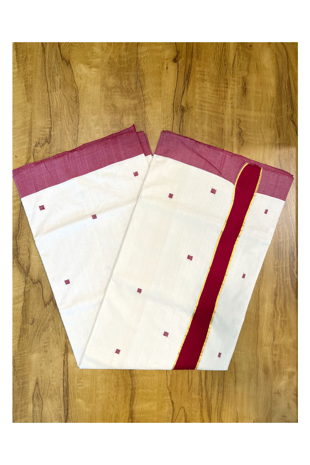 Southloom Premium Balaramapuram Unakkupaavu Handloom Cotton Butta Sare ...